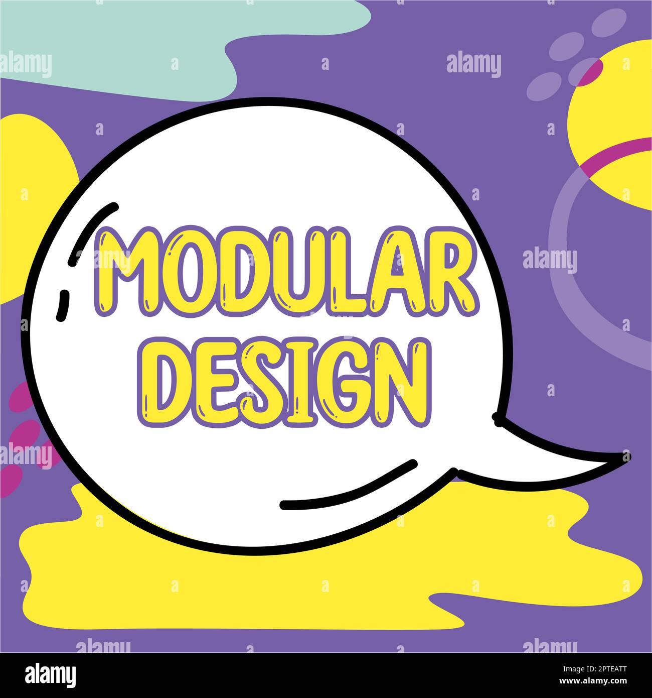 Hand writing sign Modular Design, Word Written on Using technology as a ...