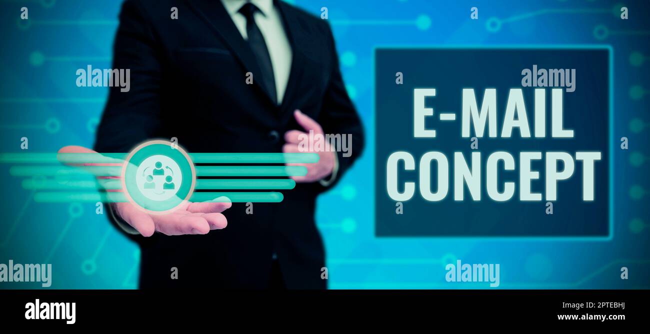 Conceptual display E Mail Concept, Business approach sequence of ... Conceptual display E Mail Concept, Business approach sequence of ...