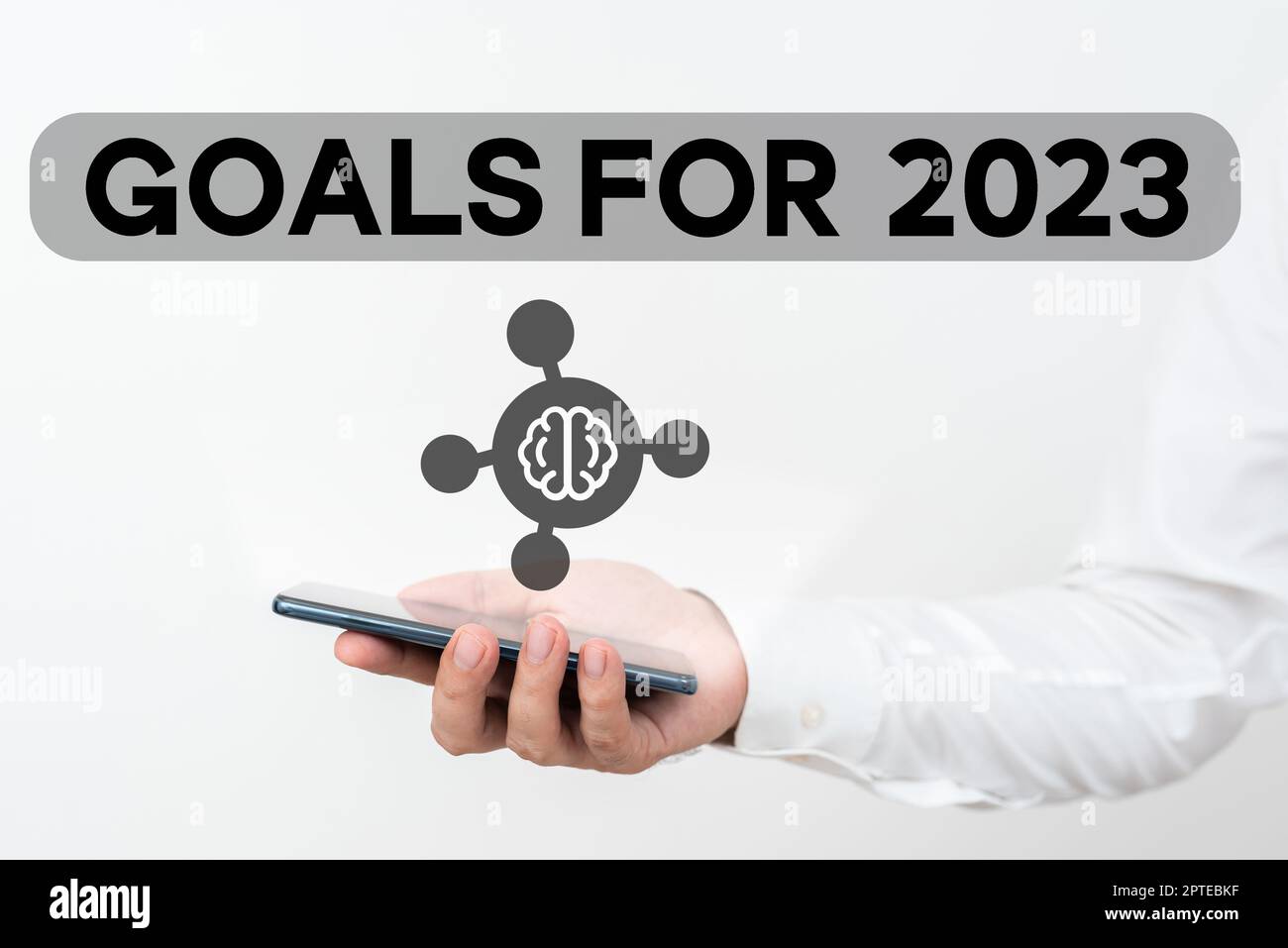 Conceptual display Goals For 2023, Word Written on The following things ...
