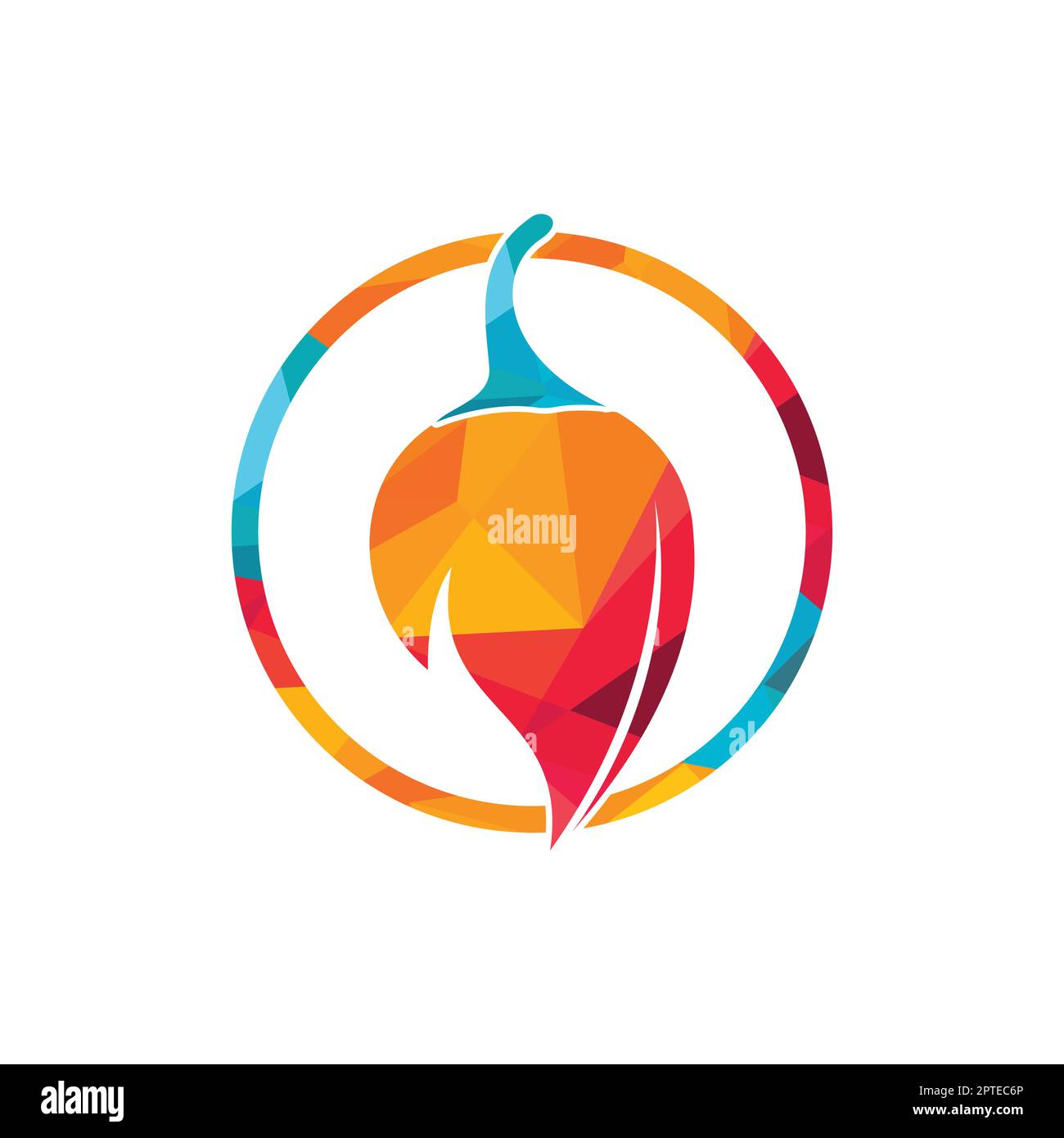 Chili hot and spicy food vector logo design inspiration. Chili pepper ...