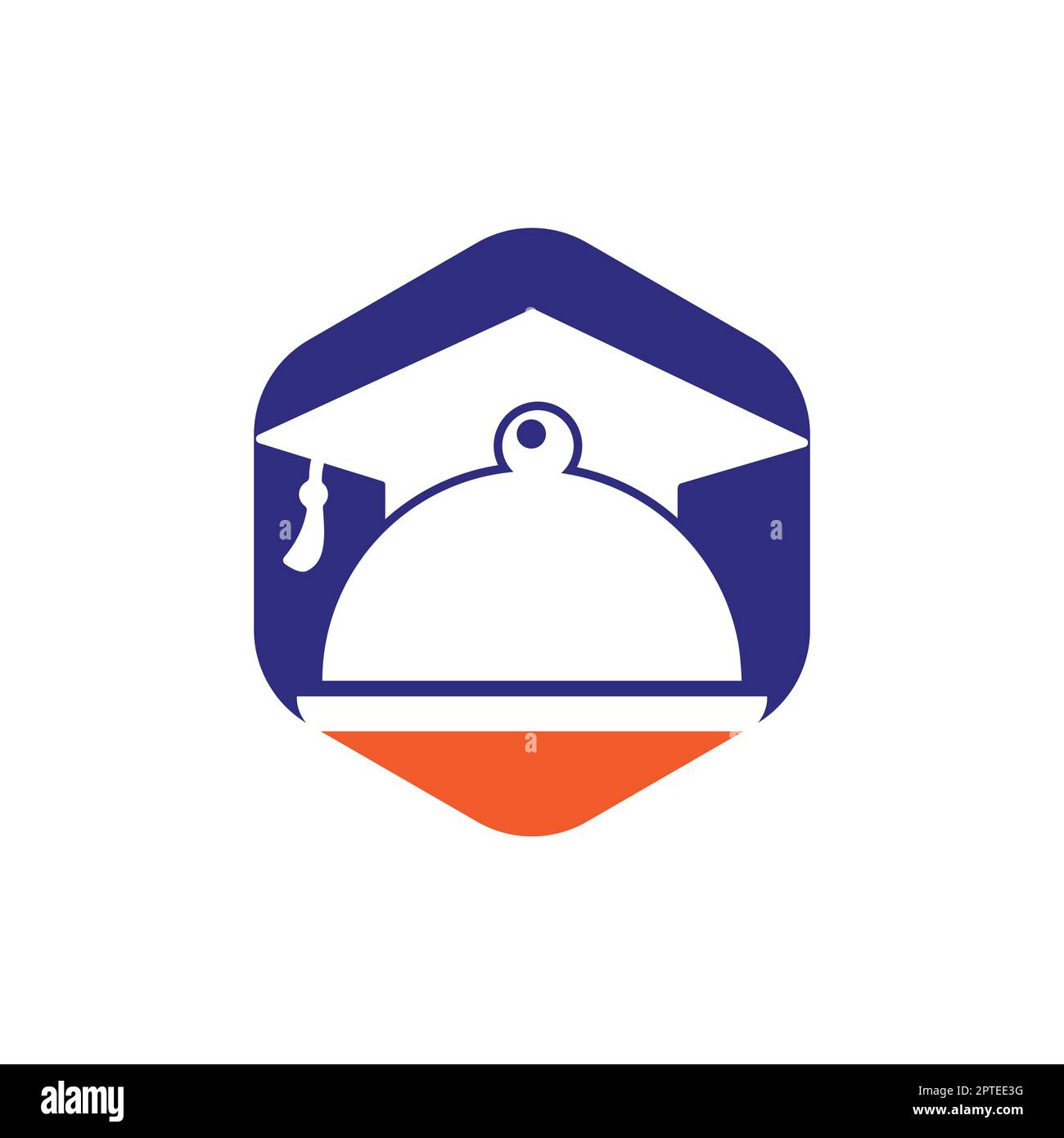 Educational food vector logo design concept. Food cooking education ...