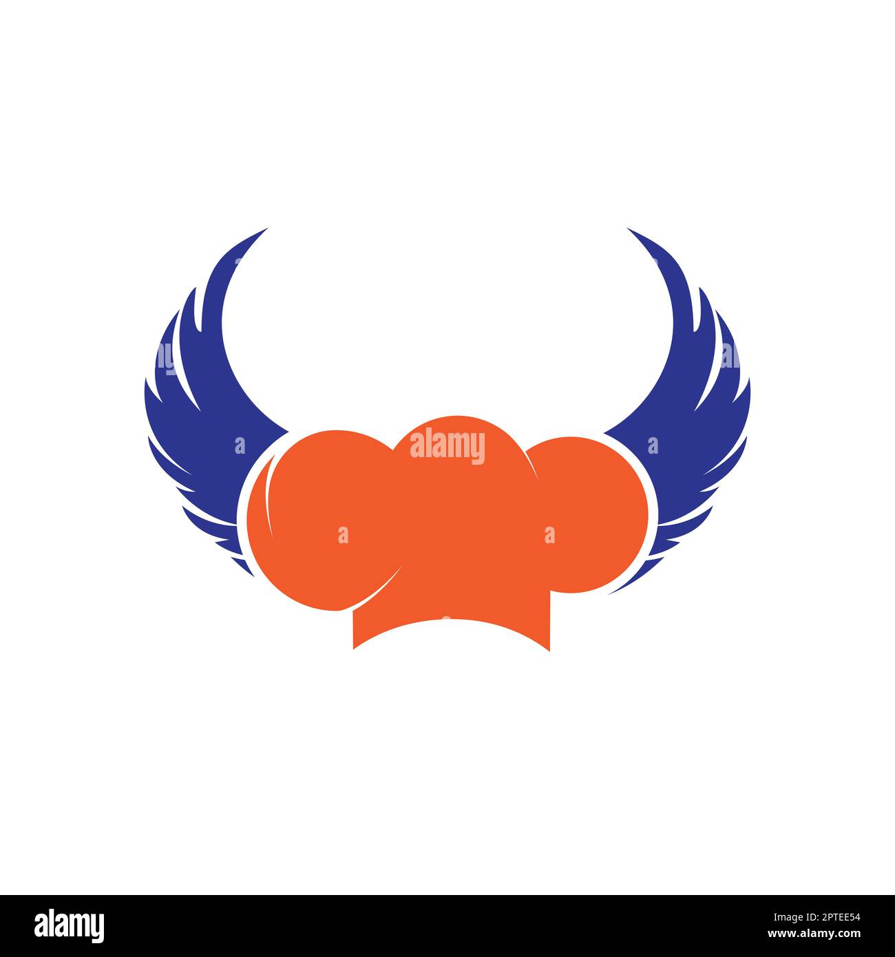 Flying chef vector logo design template. Chef hat with wings icon logo ...