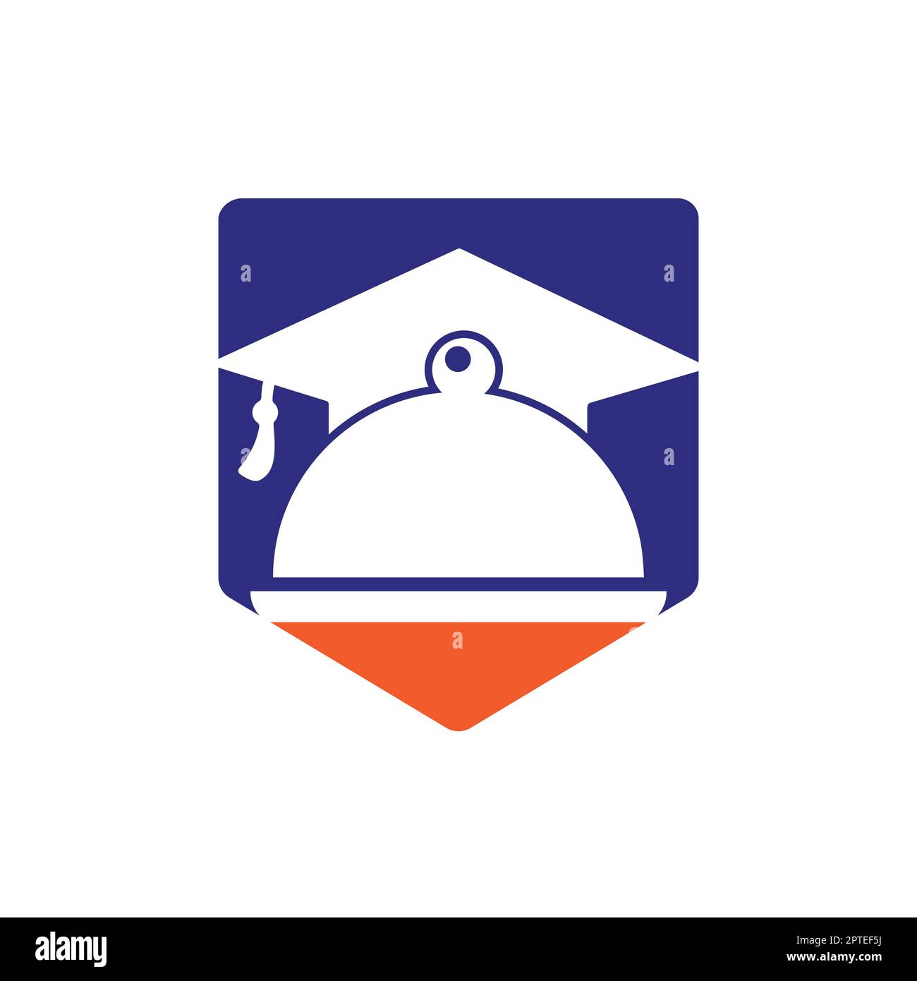Educational food vector logo design concept. Food cooking education ...