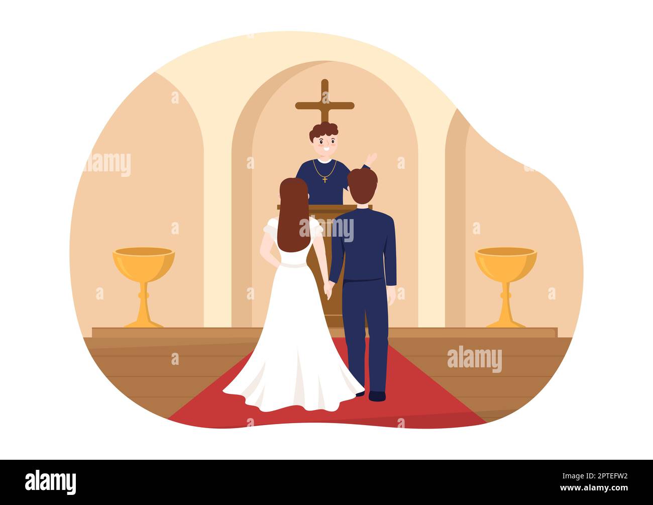 Altar in chapel Cut Out Stock Images & Pictures - Alamy