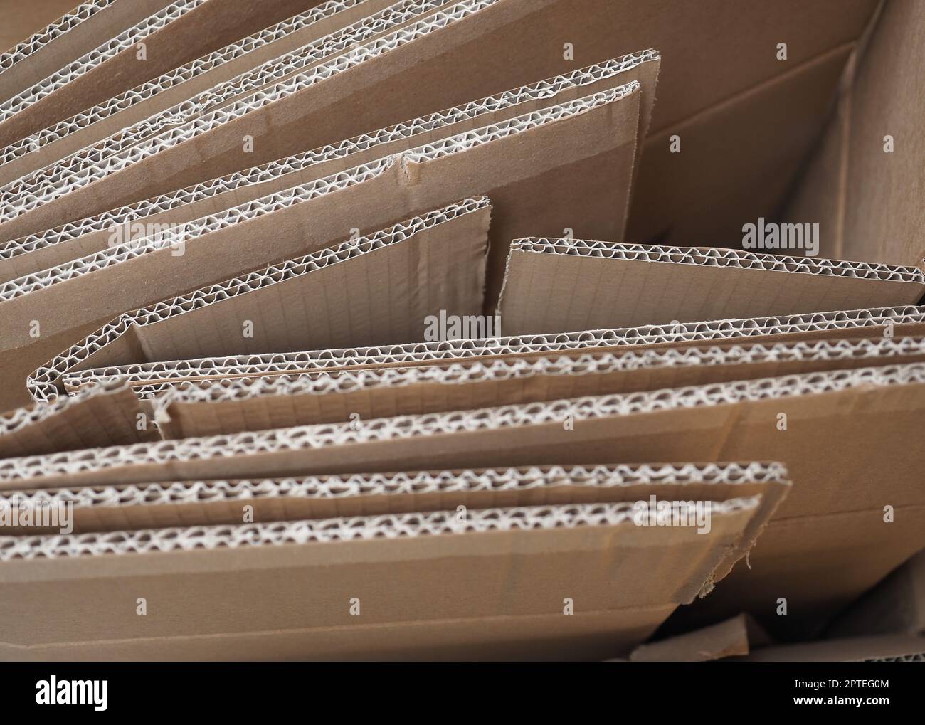 brown corrugated cardboard for small packets parcels Stock Photo - Alamy