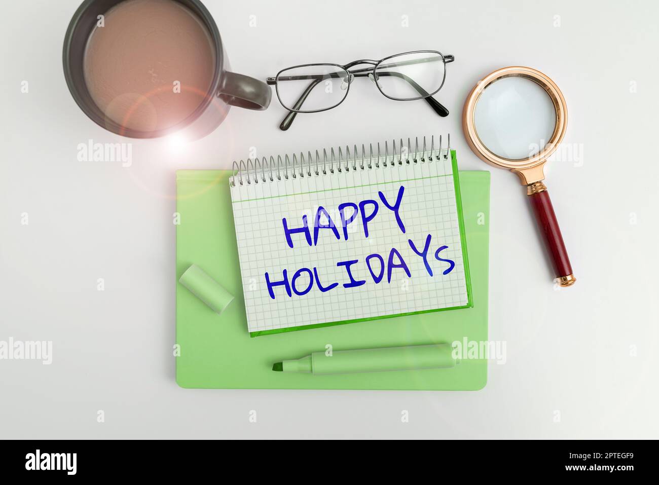 Sign displaying Happy Holidays, Concept meaning greeting used to ...