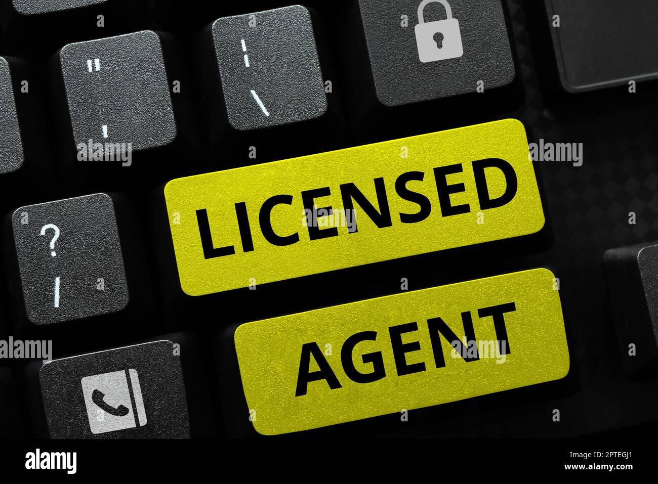 Conceptual display Licensed Agent, Business idea Authorized and ... Conceptual display Licensed Agent, Business idea Authorized and ...