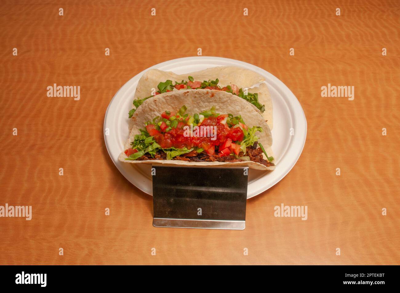 Authentic tex mex mexican cuisine known as a Taco Stock Photo - Alamy
