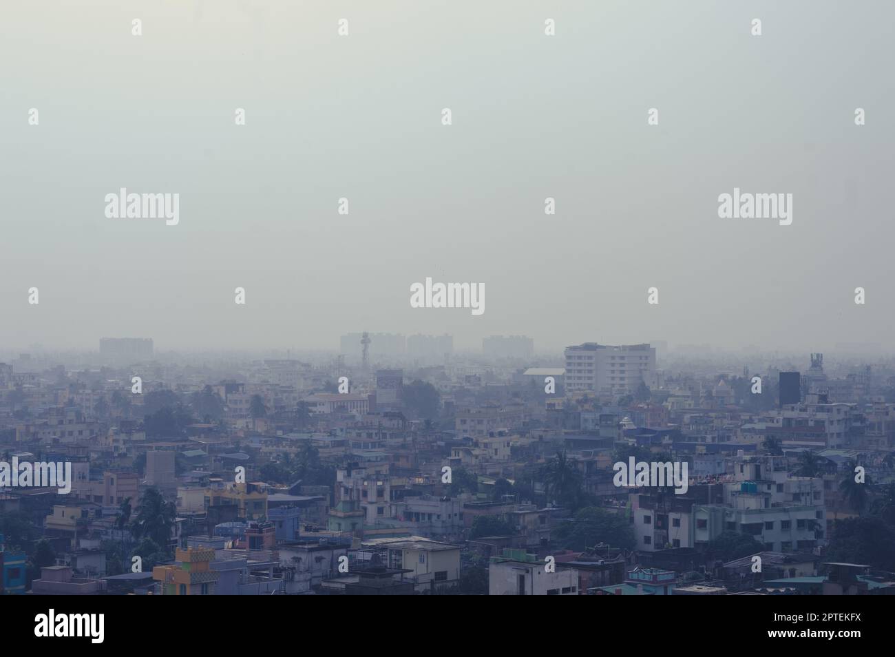 Kolkata City of Joy Skyline View. Landscape Scenery Urban India ...