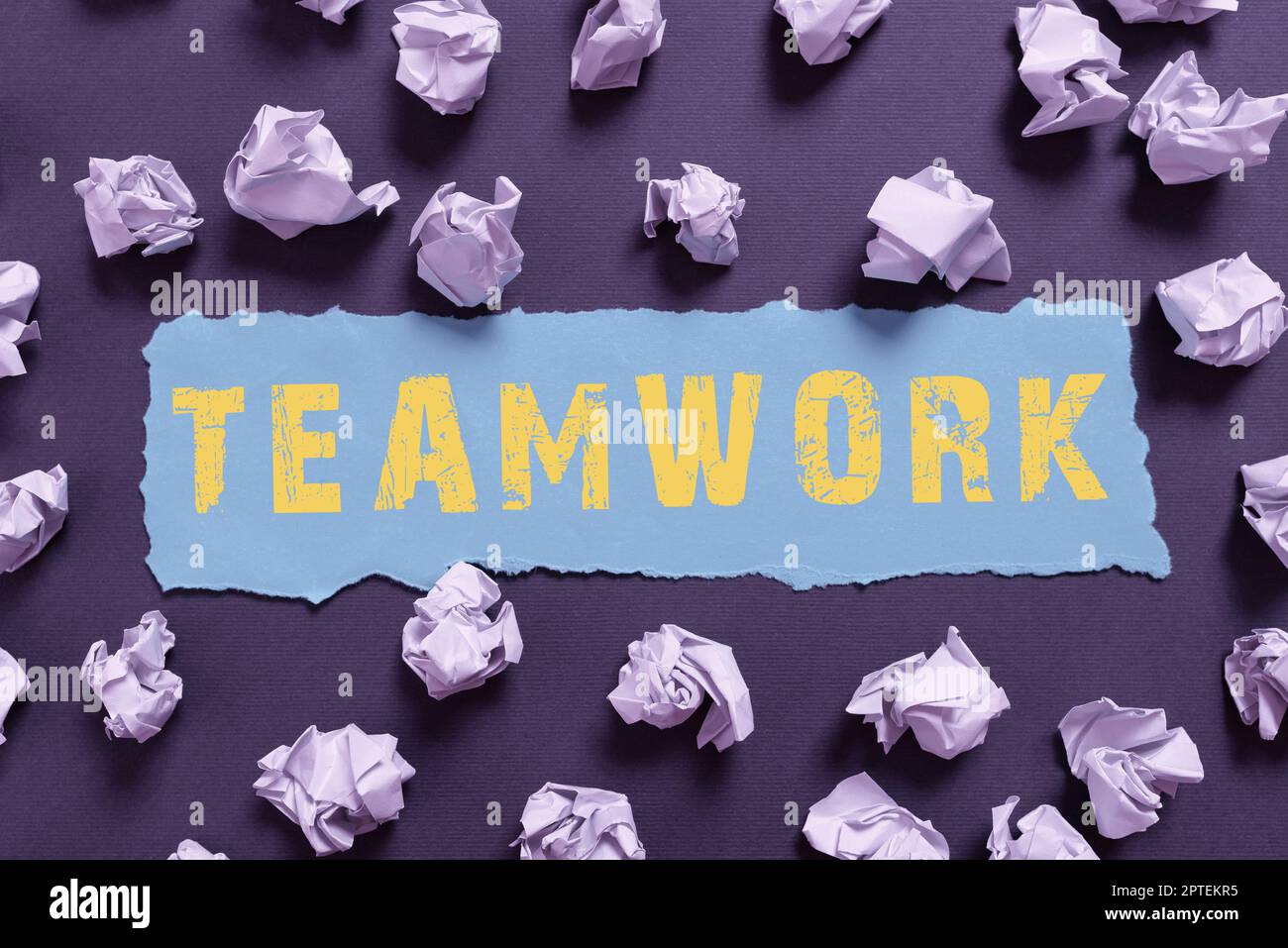 Conceptual caption Teamwork, Business idea Group of showing who work ...