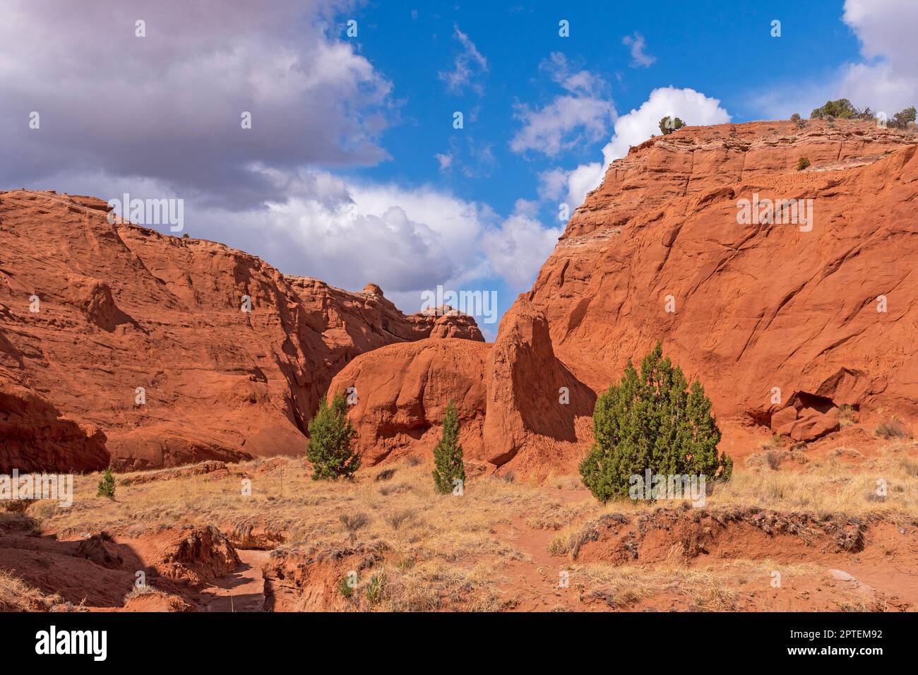 Sunny Skies in a Remote Desert Canyon in Kodachrome Basin State Park in ...