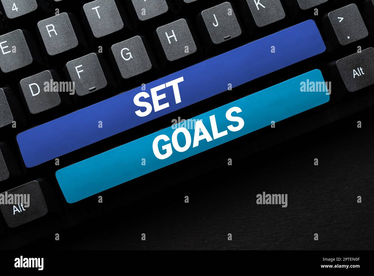 Text caption presenting Set Goals, Internet Concept Defining or ...