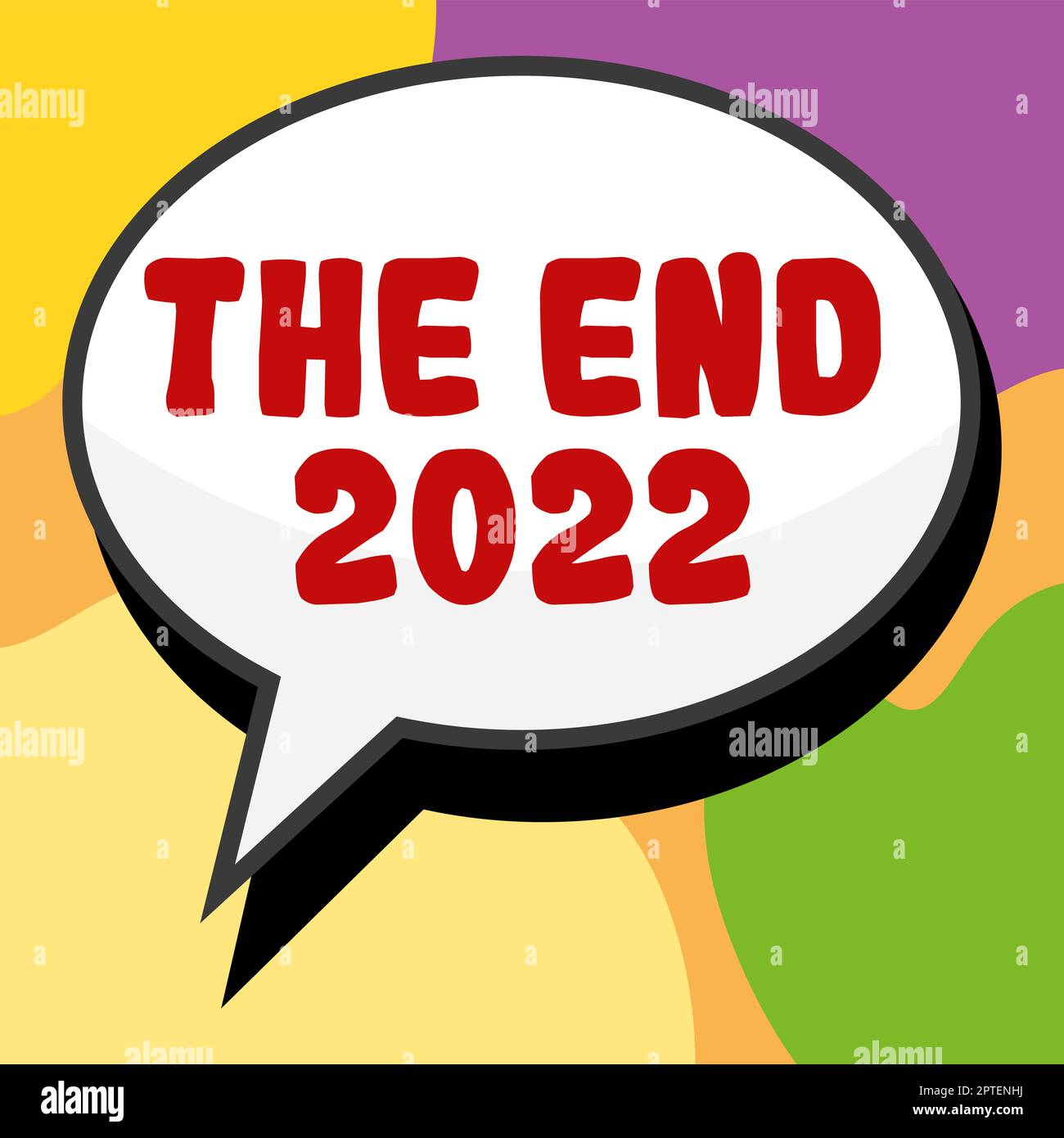 Inspiration showing sign The End 2022, Concept meaning Happy new year final days of 2022 ...