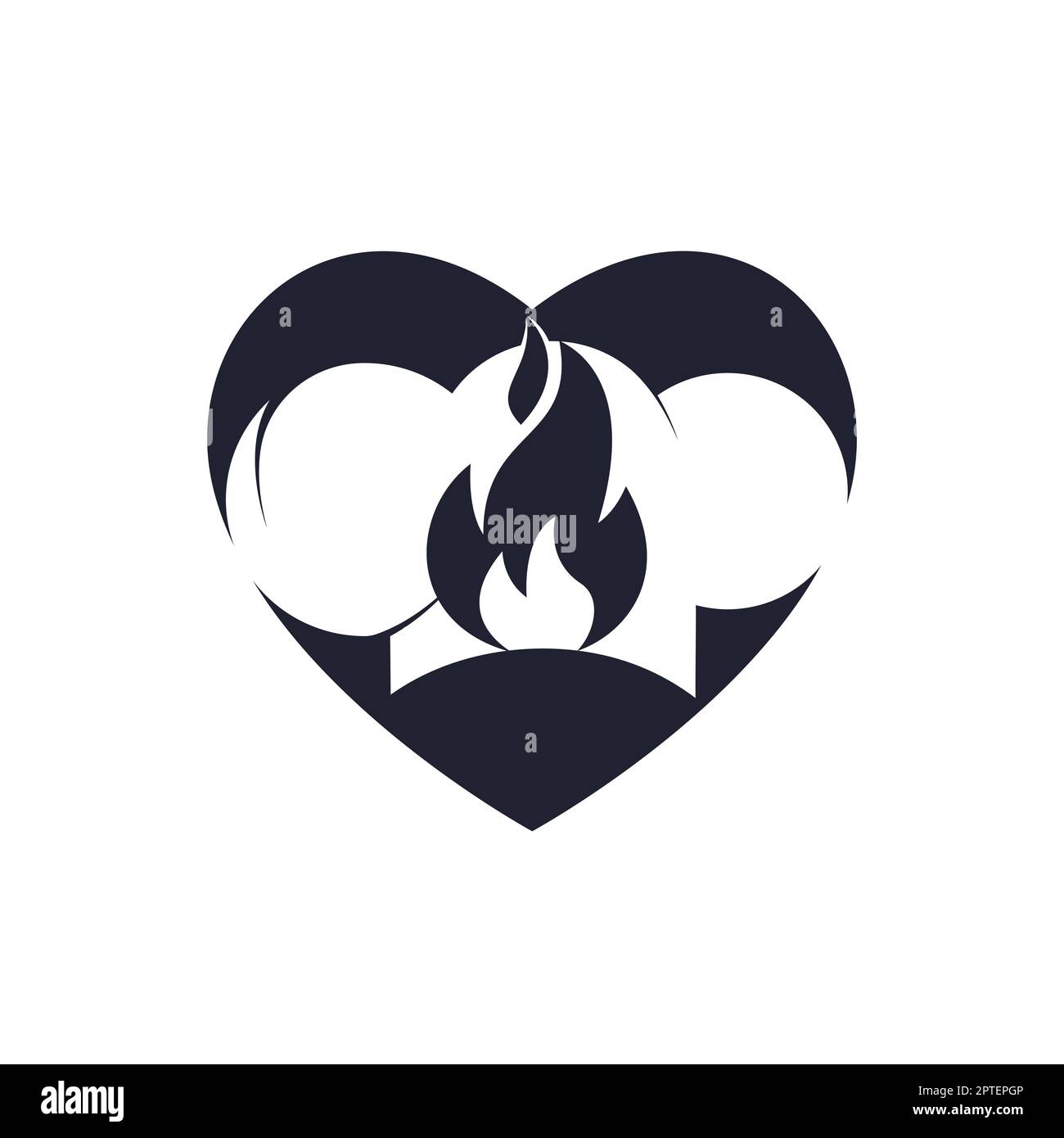 Hot chef hat vector logo design template. Chef hat and fire icon logo ...