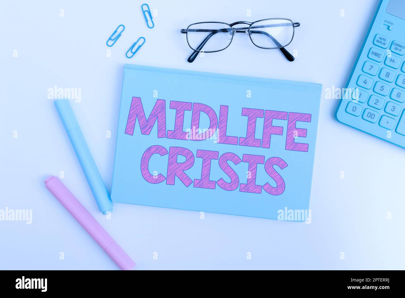 Hand writing sign Midlife Crisis, Word for Software development ...