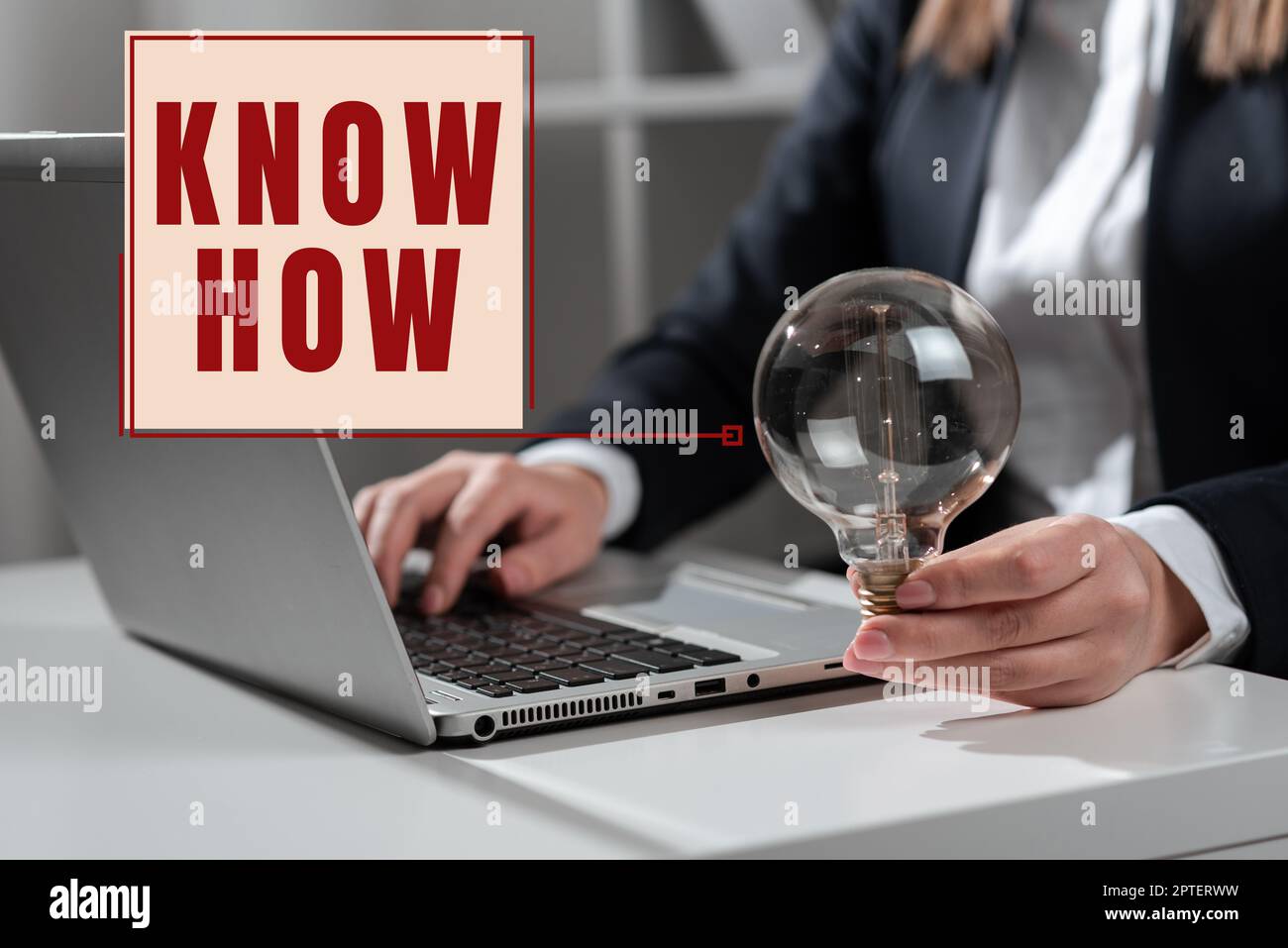 Sign displaying Know How, Word for The process to learn of doing things ...