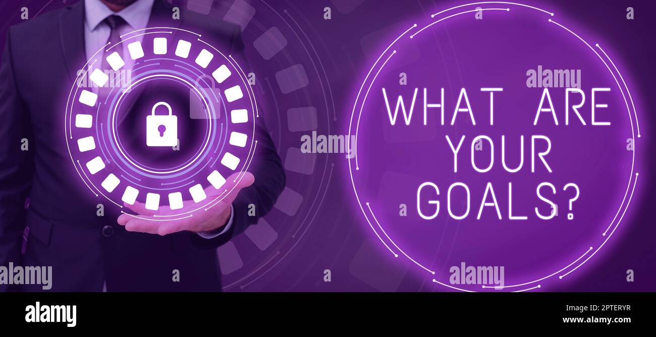 Conceptual display What Are Your Goals Question, Business showcase ask ... Conceptual display What Are Your Goals Question, Business showcase ask ...
