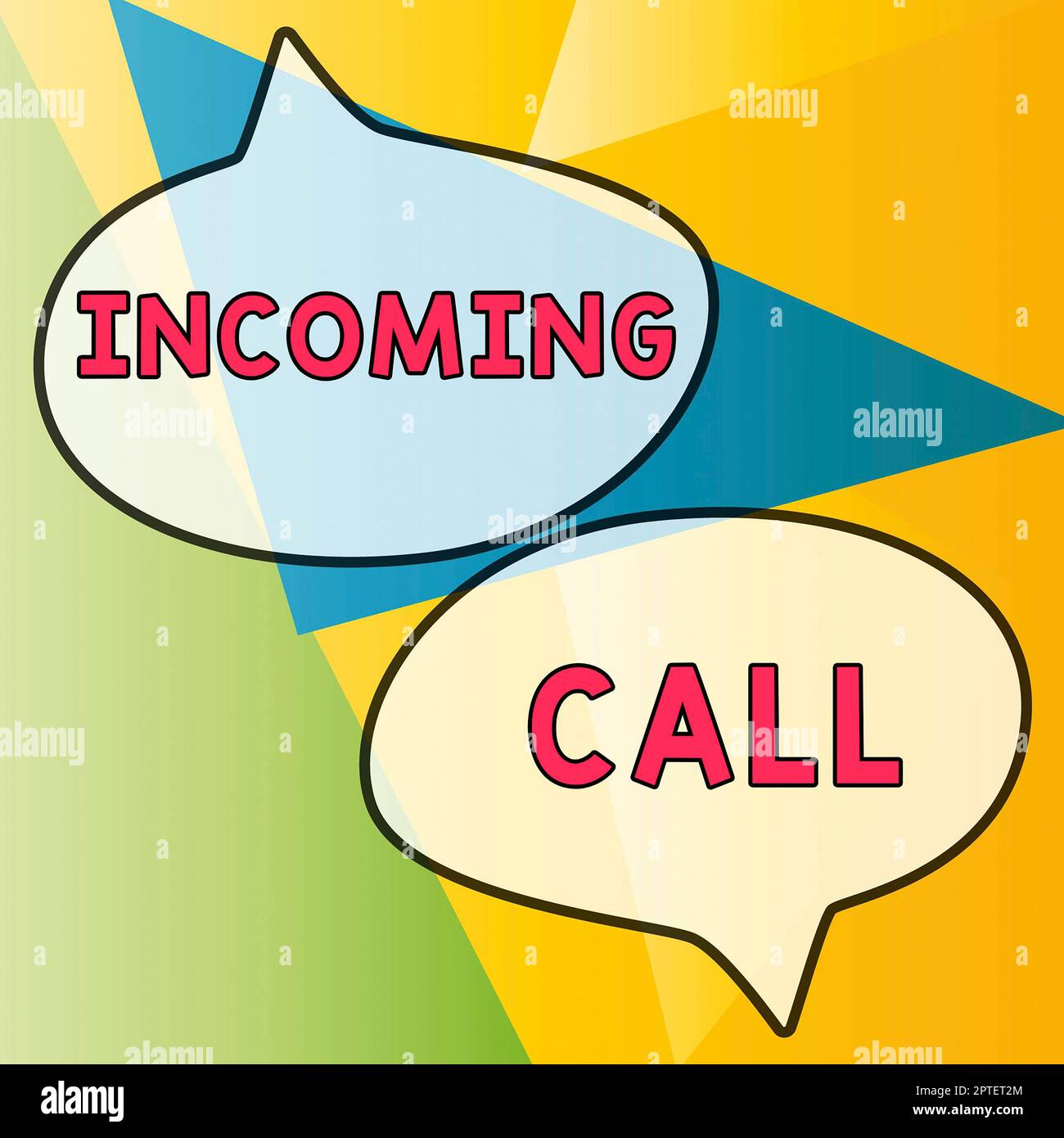 Text sign showing Incoming Call, Business showcase Inbound Received ...