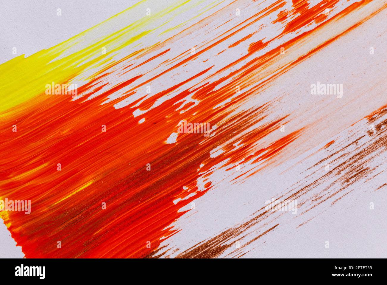 acrylic orange red yellow brown paint texture background hand made ...