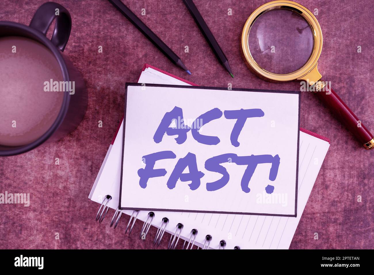 Text sign showing Act Fast, Conceptual photo Voluntarily move in the ...