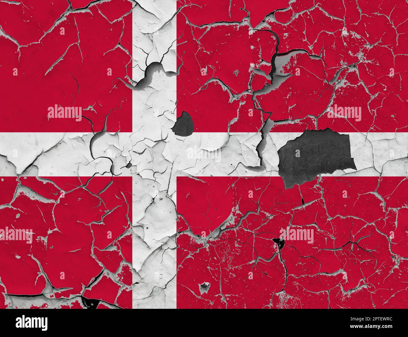 3D Flag of Denmark on an old stone wall background Stock Photo - Alamy