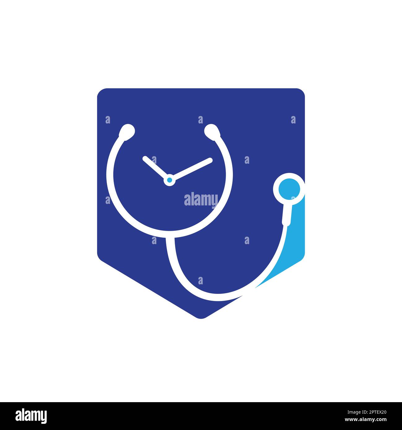 Medical time vector logo design template. Health and medical or ...