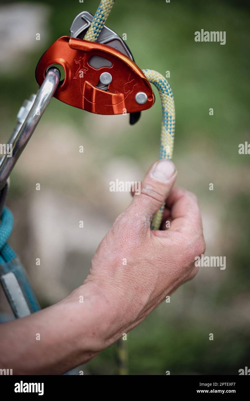 Closeup mans hand operating hi-res stock photography and images - Alamy