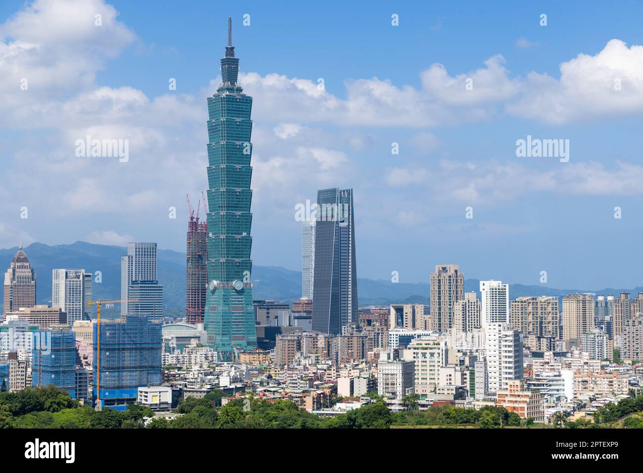Taipei city downtown landmark on Taiwan Stock Photo - Alamy