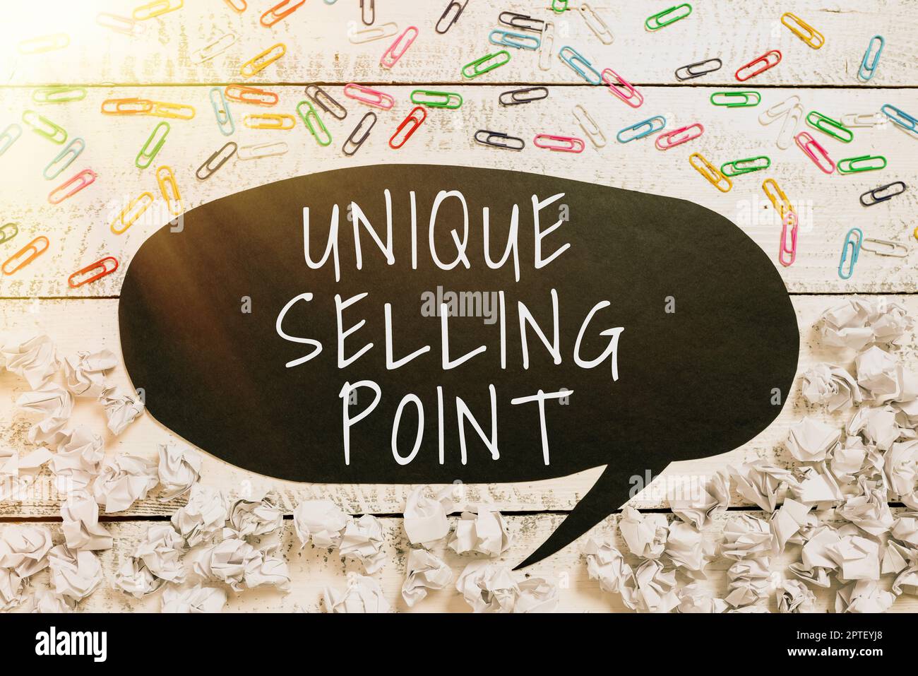 Sign displaying Unique Selling Point, Conceptual photo Differentiate a ...