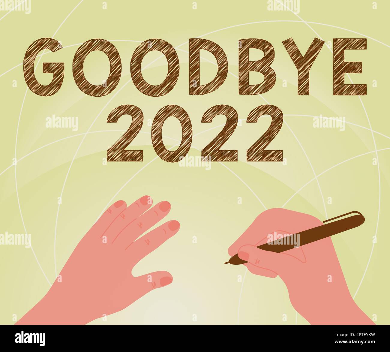 Text sign showing Goodbye 2022, Business overview New Year Eve ...
