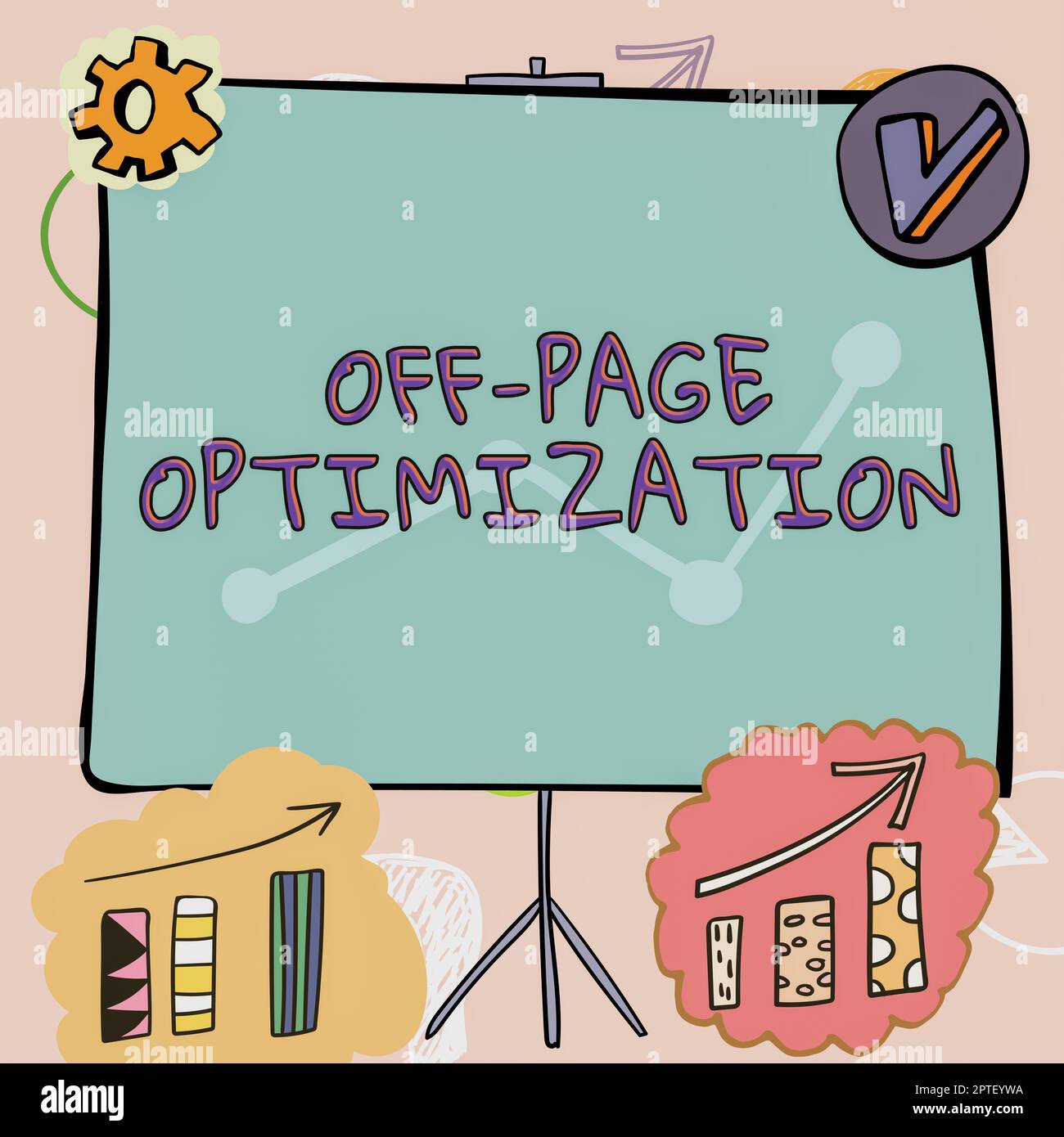 Conceptual caption Off Page Optimization, Business idea Website ...