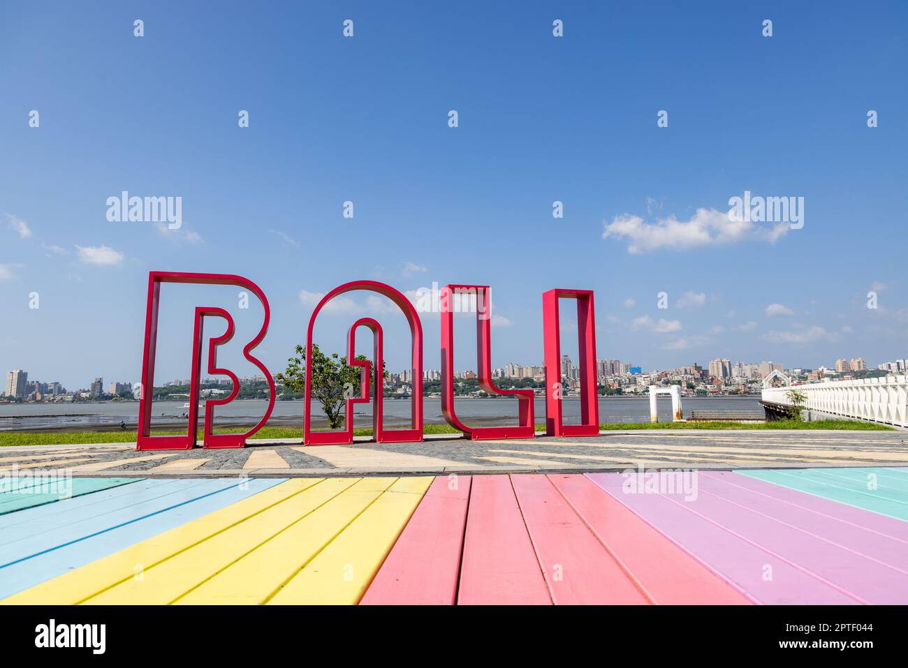 New Taipei, Taiwan 08 September 2022: Word Bali Beside the Tamshui ...