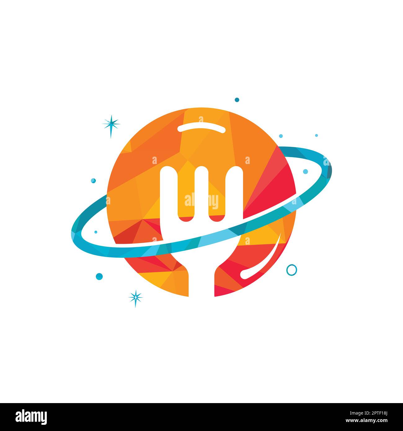 Food planet vector logo design template Stock Vector Image & Art - Alamy