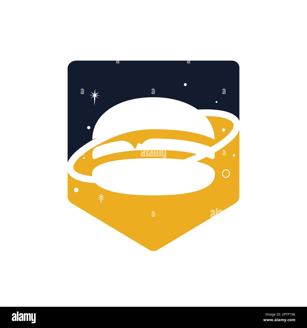 Burger planet vector logo design. Food cafÃ© and restaurant logo ...