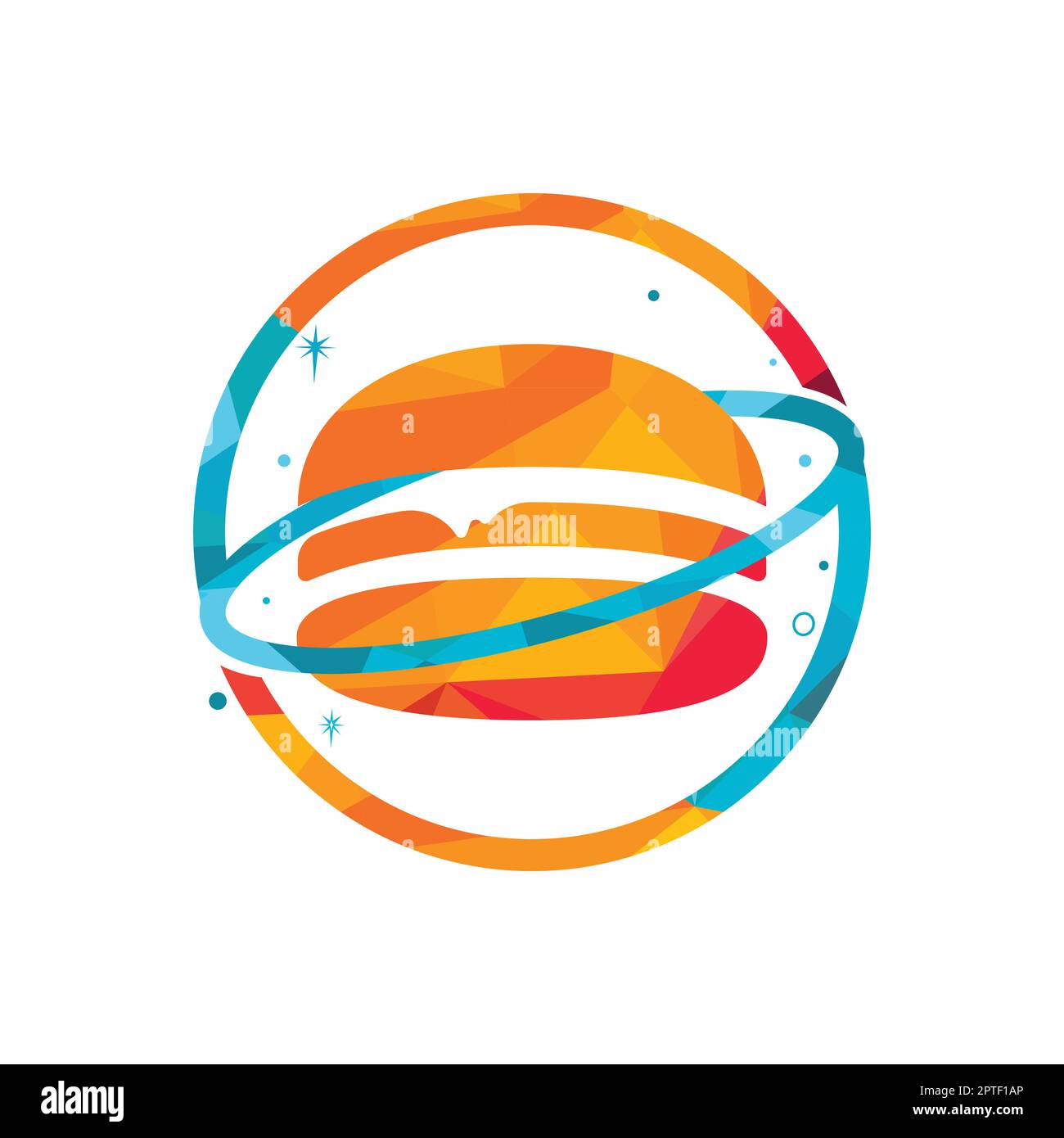 Burger planet vector logo design. Food cafÃ© and restaurant logo concept Stock Vector Image ...