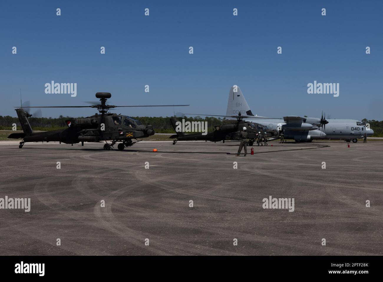 A KC-130J Hercules assigned to Marine Aerial Refueler Transport ...