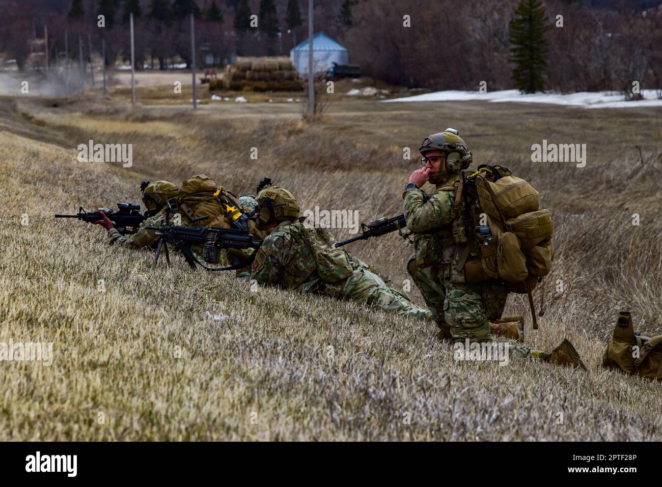 U.S. Airmen assigned to the 91st Missile Security Operations Squadron ...
