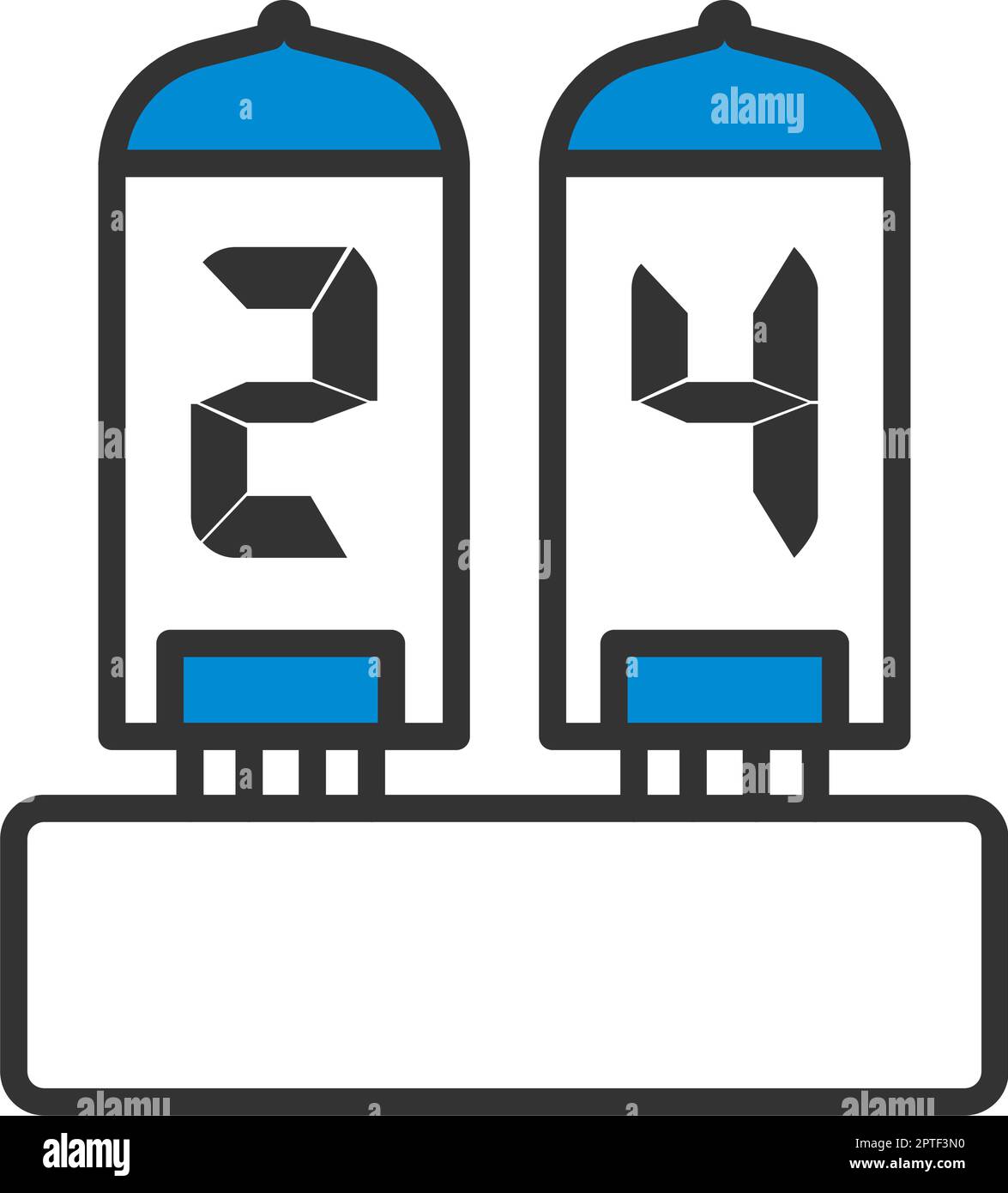 Electric Numeral Lamp Icon Stock Vector Image & Art - Alamy