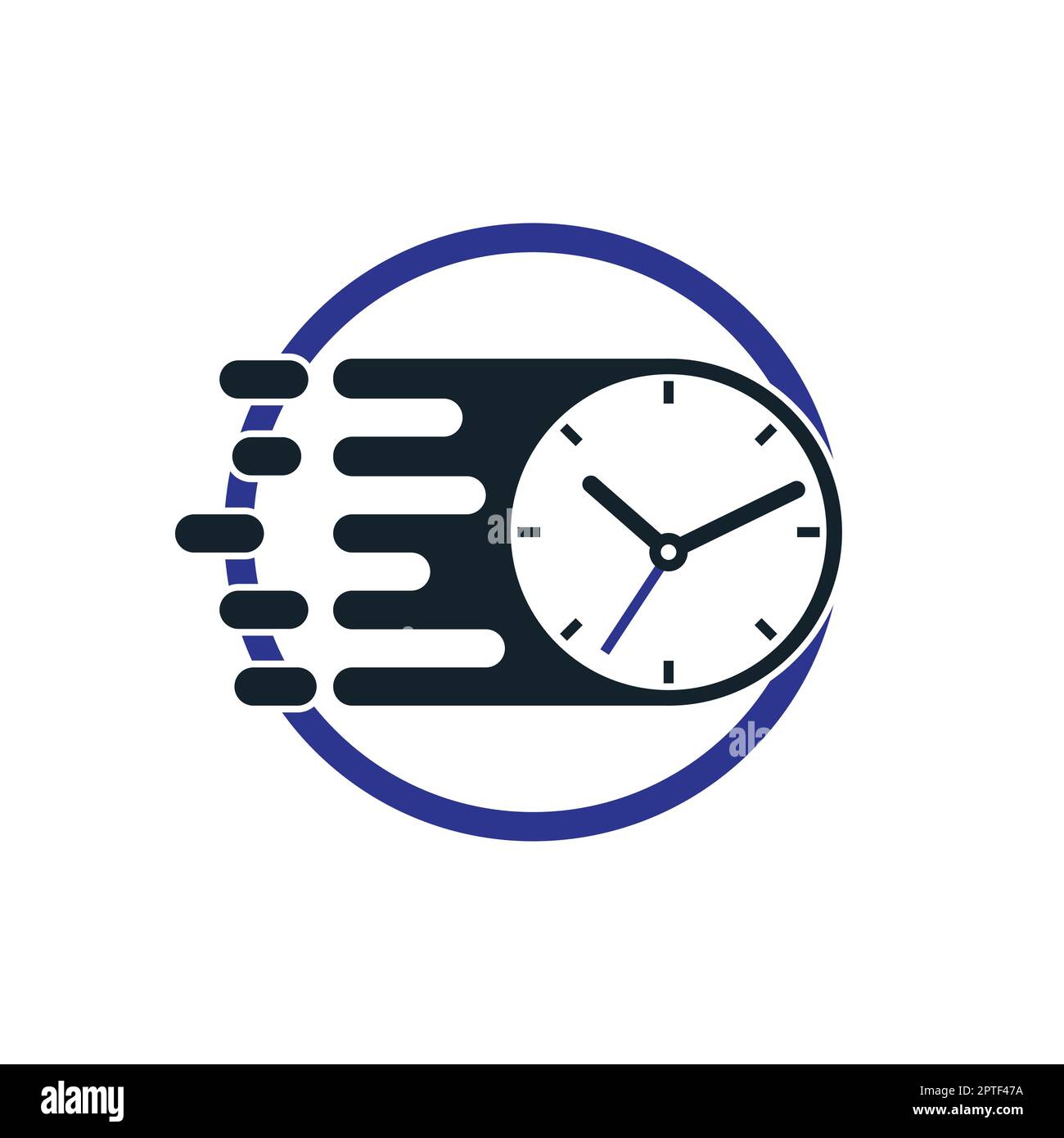 Speed time vector logo design template. Faster clock icon vector design ...