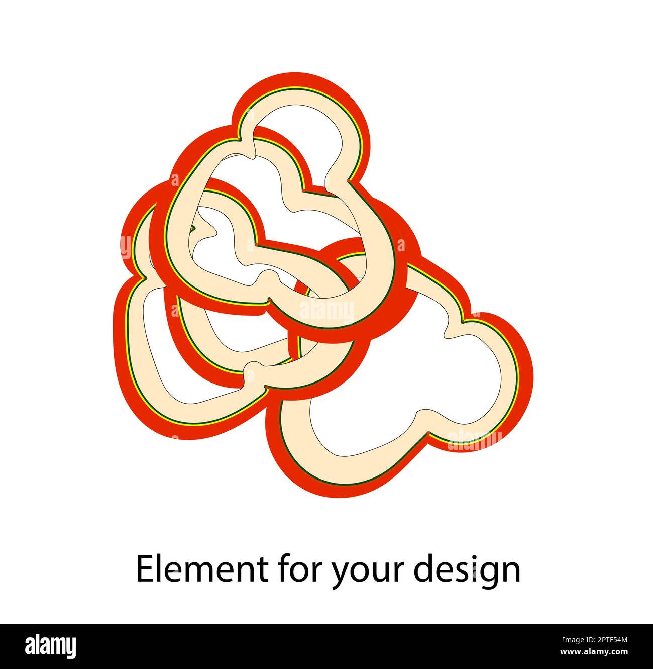 Chopped vegetable. Sweet pepper rings. A slice of vegetable. Ingredient ...