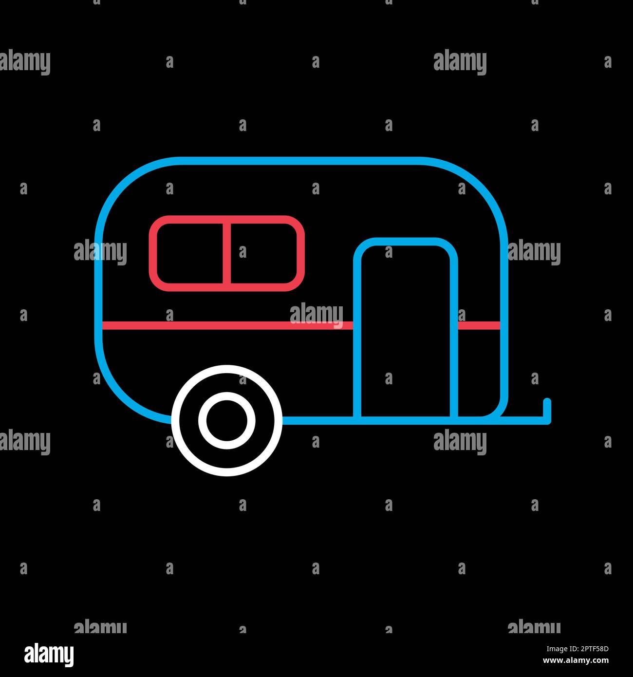 Black caravan sign hi-res stock photography and images - Alamy
