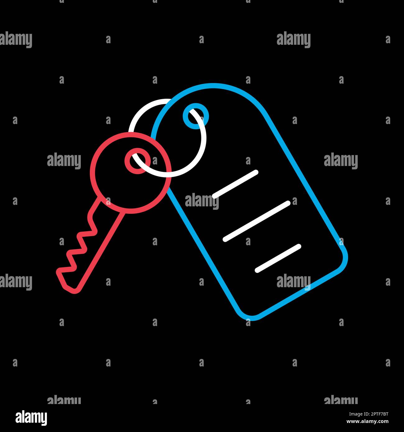 Hotel room key with number vector icon Stock Vector Image & Art - Alamy