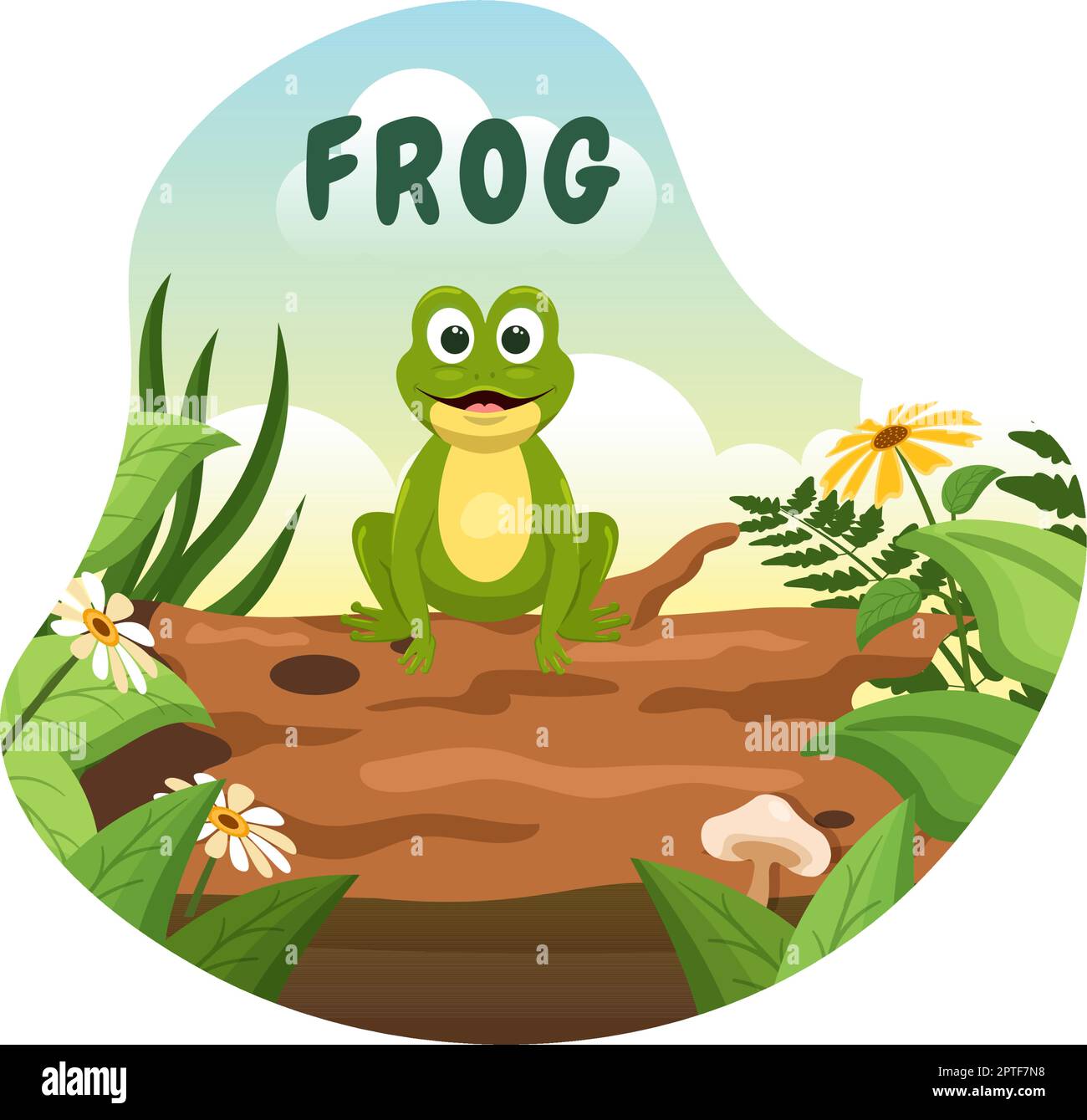 Set of Animal Reptile Template Hand Drawn Cartoon Flat Illustration ...