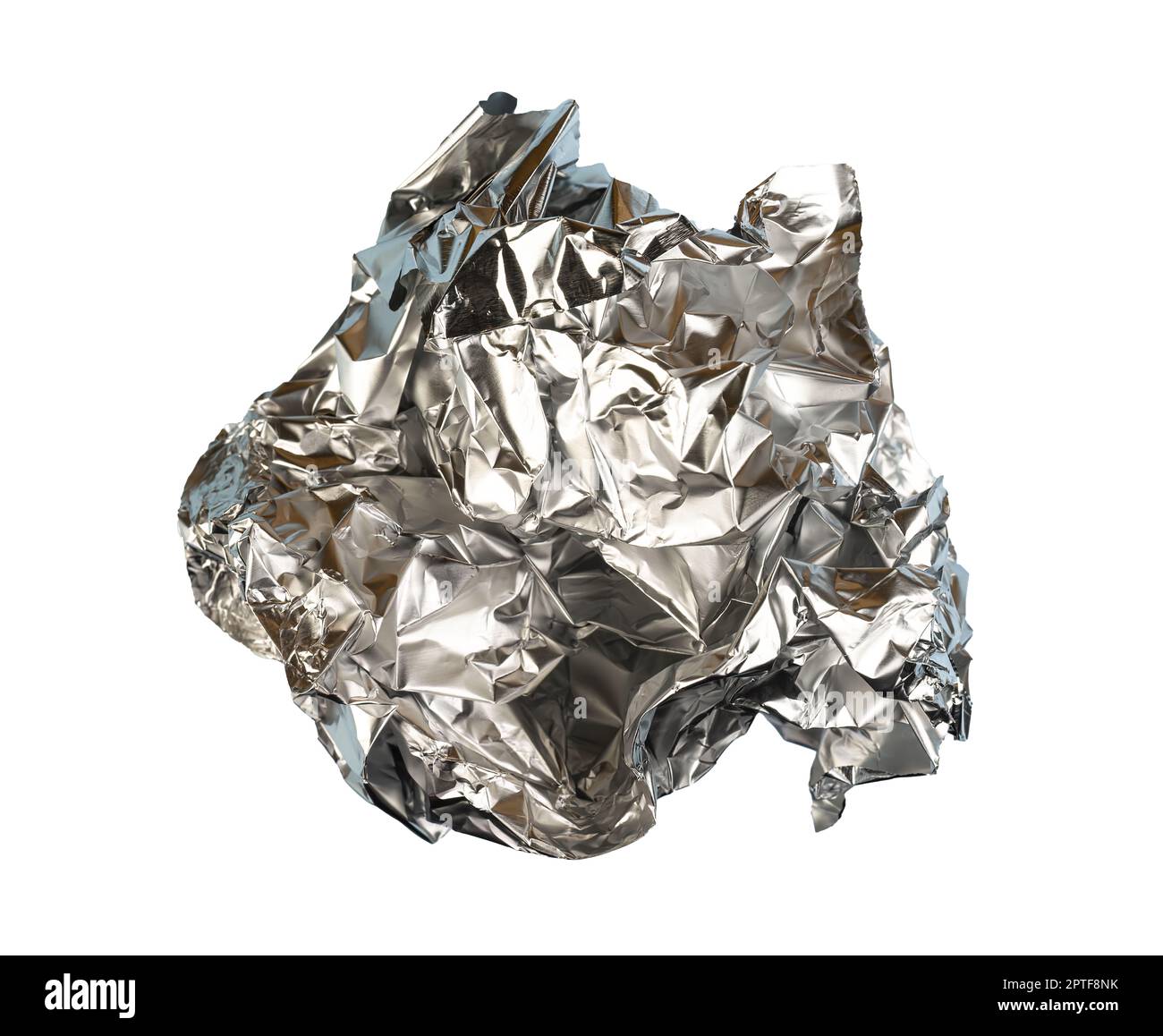 a crumpled aluminum foil on a transparent background Stock Photo - Alamy