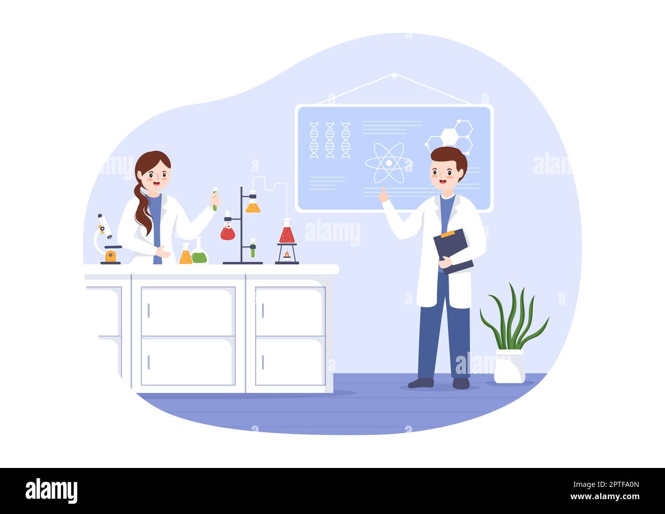 Laboratorium with Conducting Research Scientific, Experimentation and ...