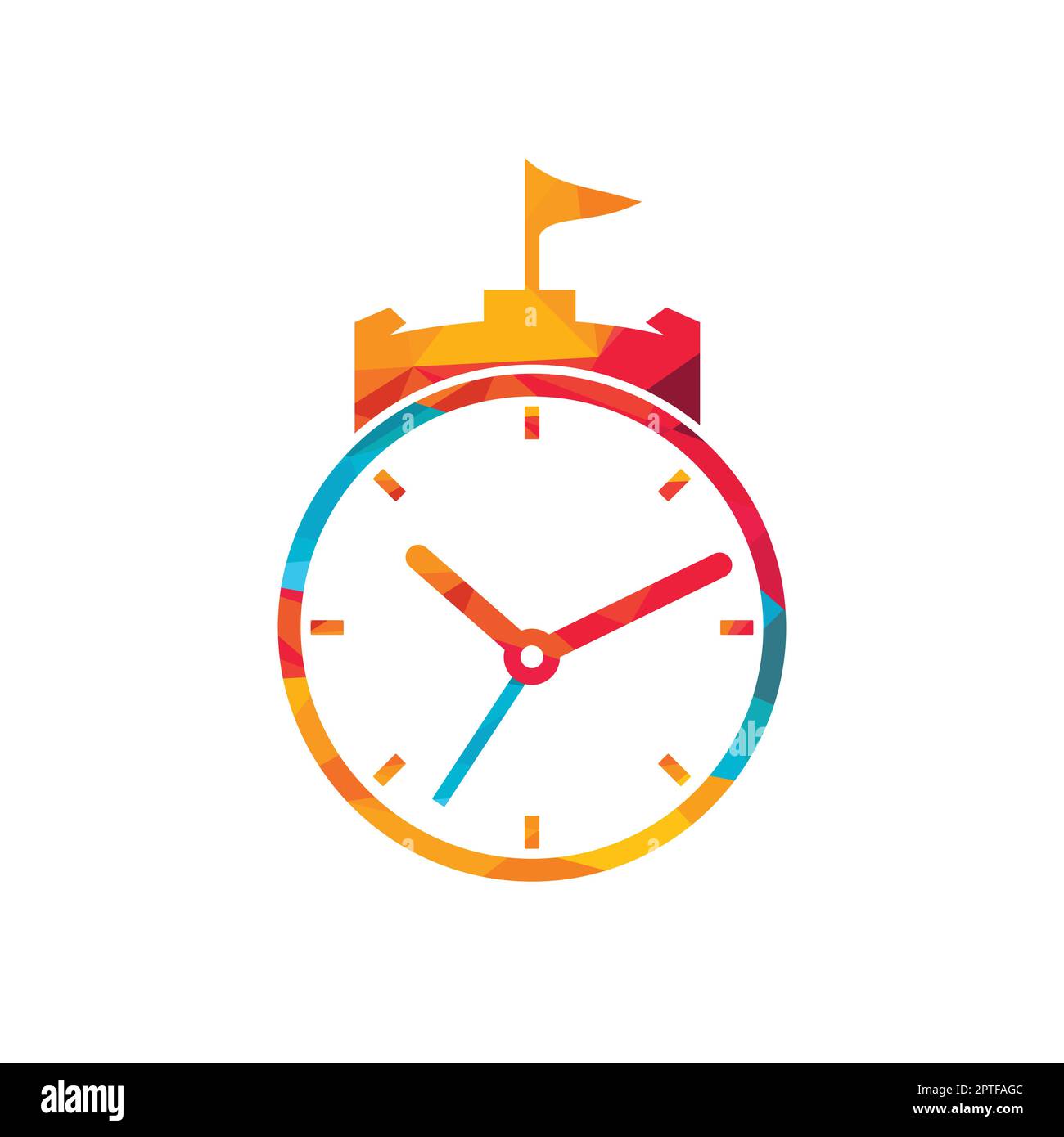 Clock castle vector logo design Stock Vector Image & Art - Alamy