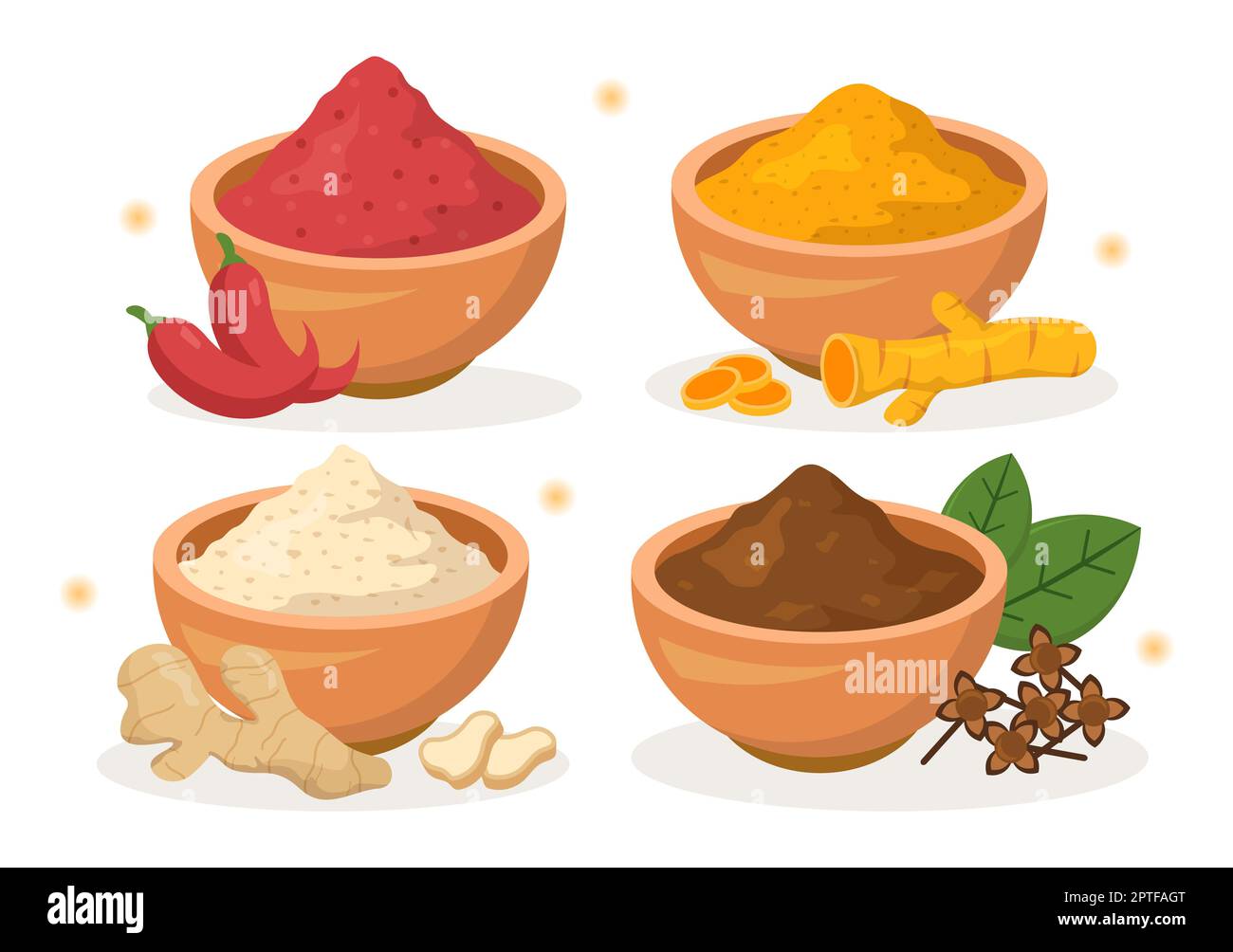 Spice Shop with Different Hot Spices, Condiment, Exotic Fresh Seasoning ...