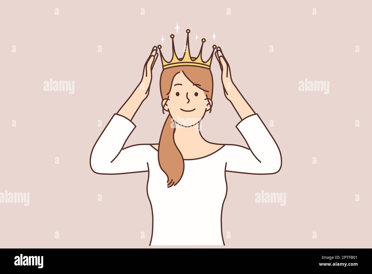 Head girl crown celebration hi-res stock photography and images - Alamy