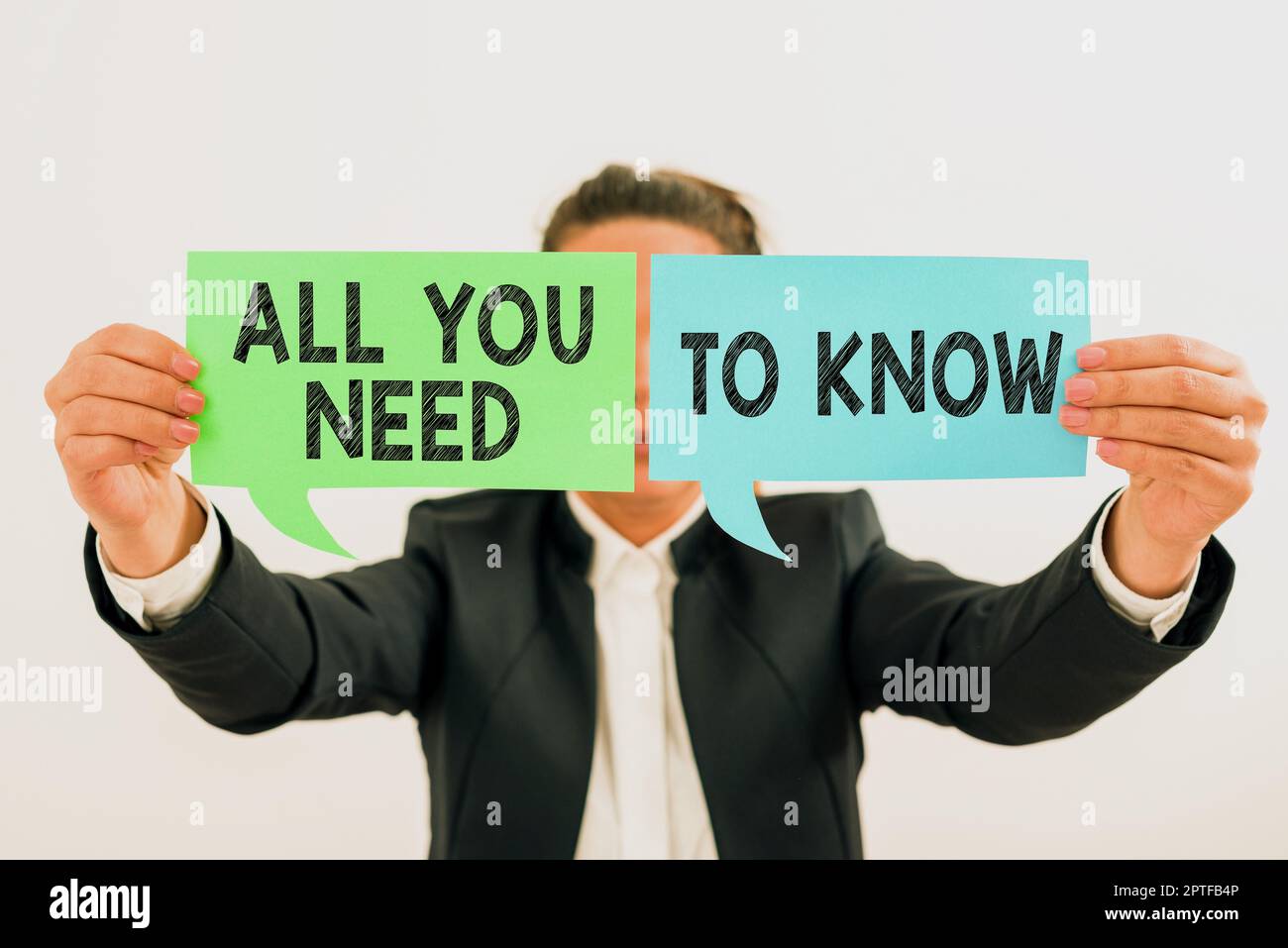 Conceptual display All You Need To Know, Internet Concept Tell only the Facts and Important ones ...