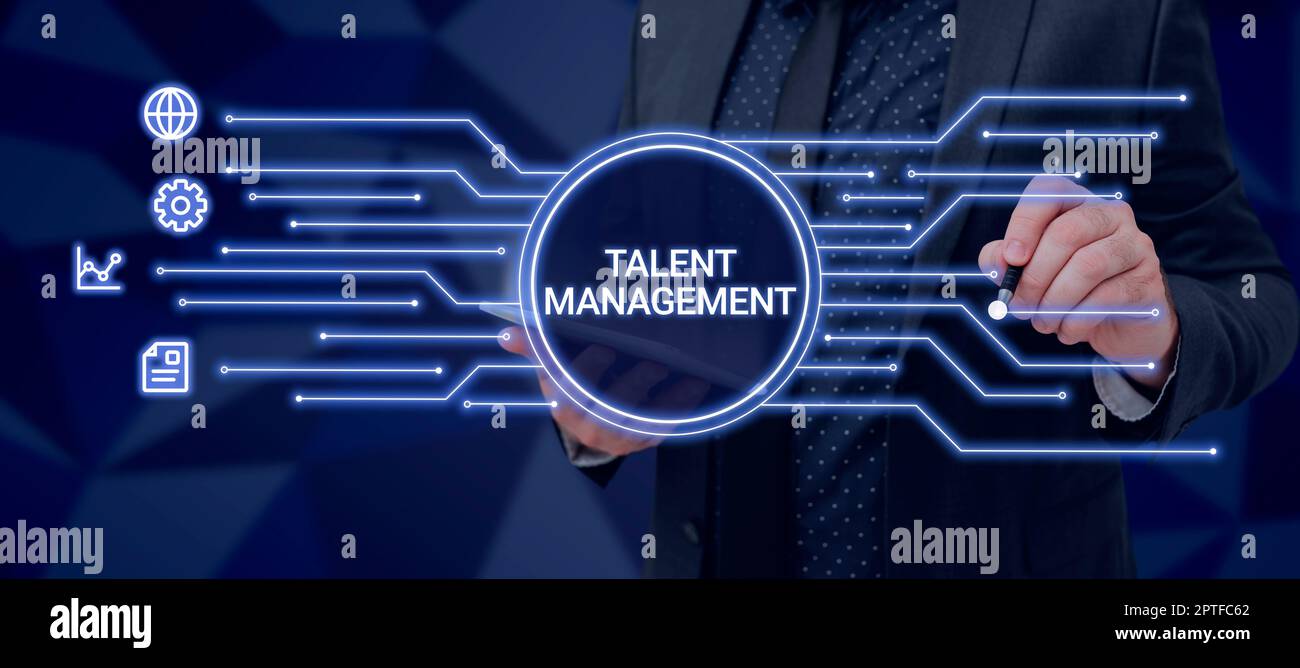 Conceptual caption Talent ManagementAcquiring hiring and retaining ...